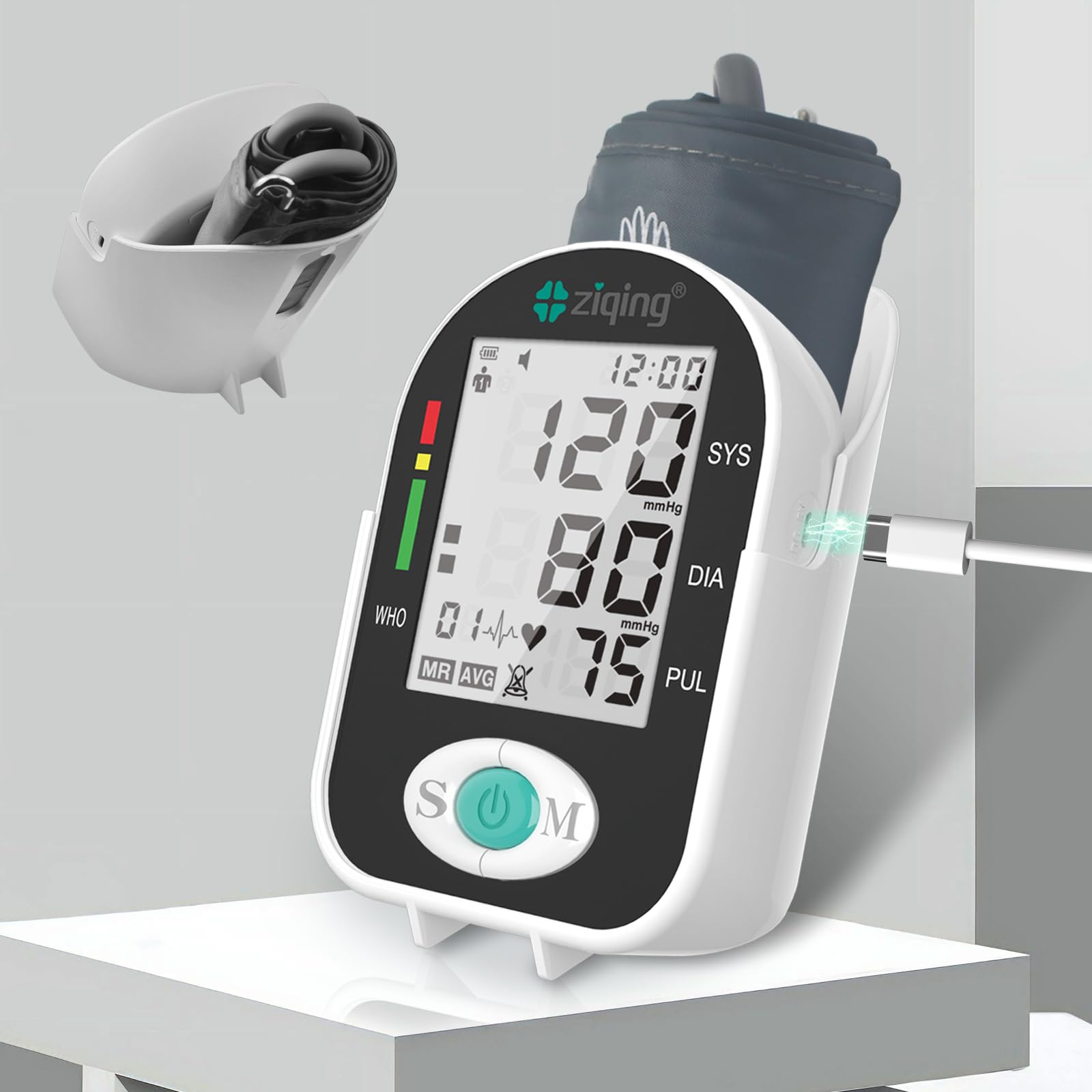 Blood Pressure Monitor Upper Arm Automatic Digital High Blood Pressure ...