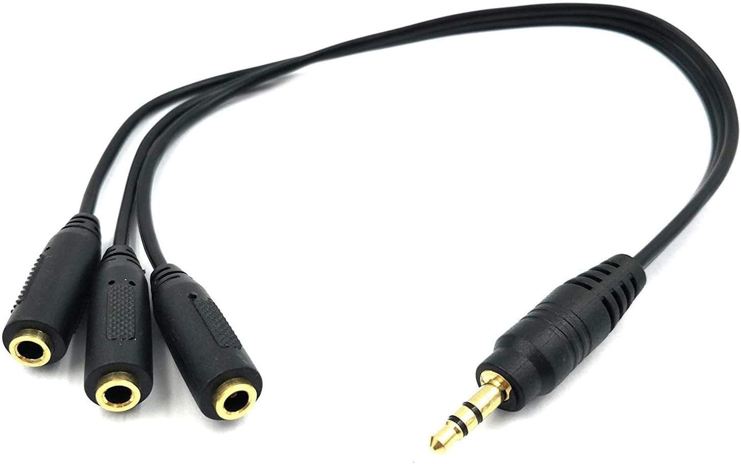 Aux Splitter 3 Way Cable, Maxhood 3.5mm (1/8″) TRS Male to 3x Female ...