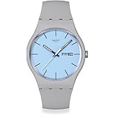 Amazon.com: Swatch Gent Biosourced Unisex Watch Casual Polymer Blue ...