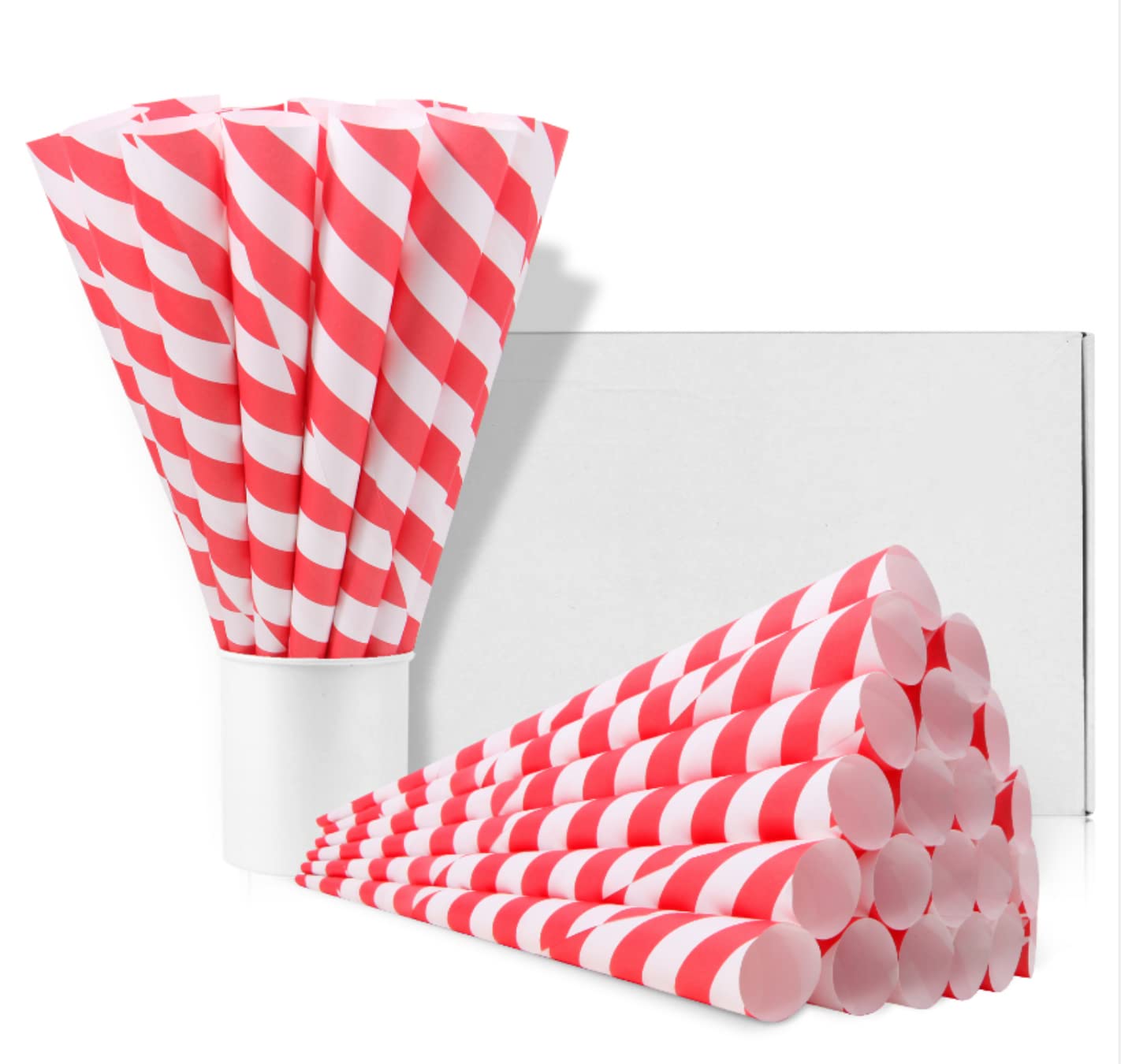 Premium Cotton Candy Cones 50 Pack Red Stripes - Candy Park Multicolor ...