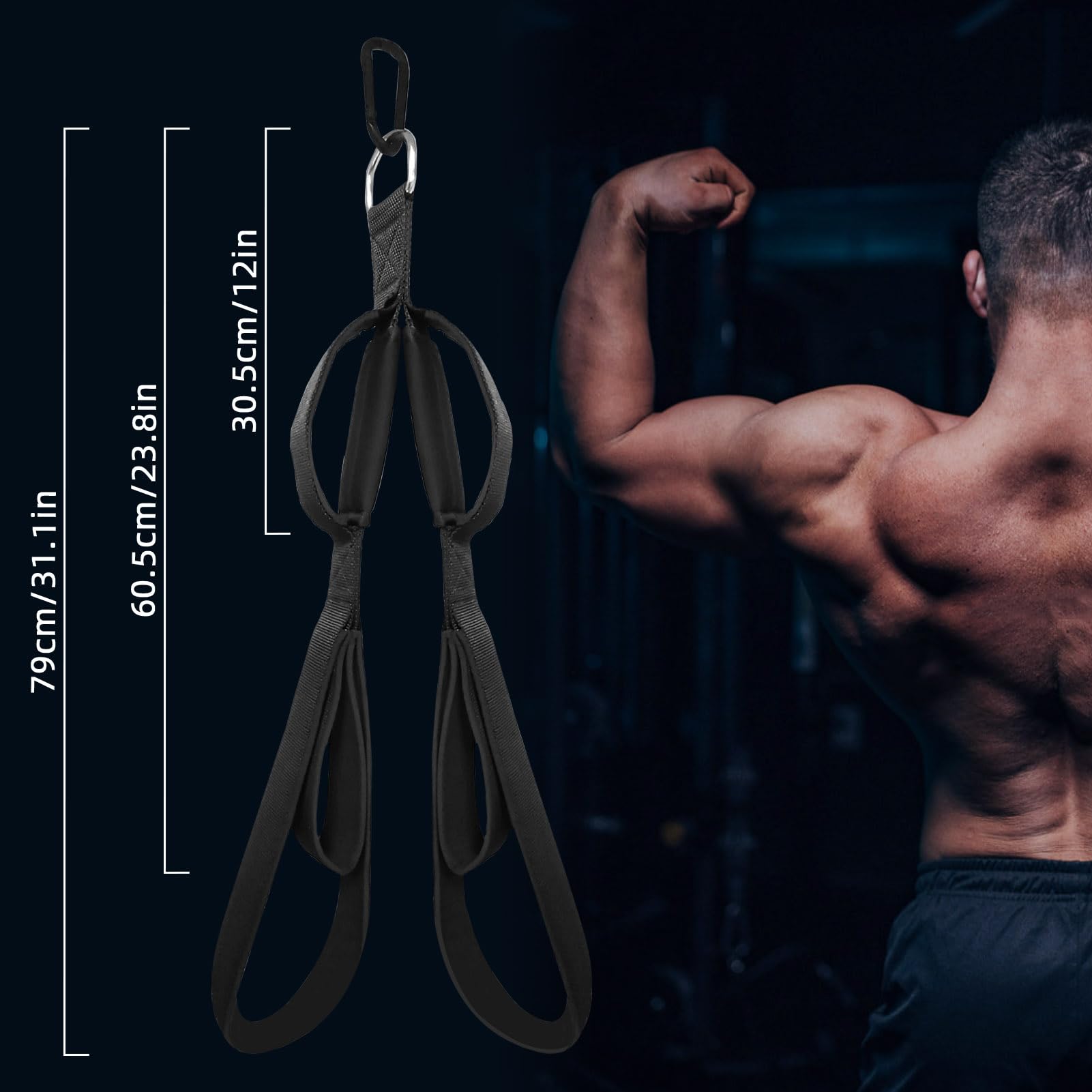 Mua Topfinder Tricep Pull Down Rope Cable Machine Attachimetn Handle ...
