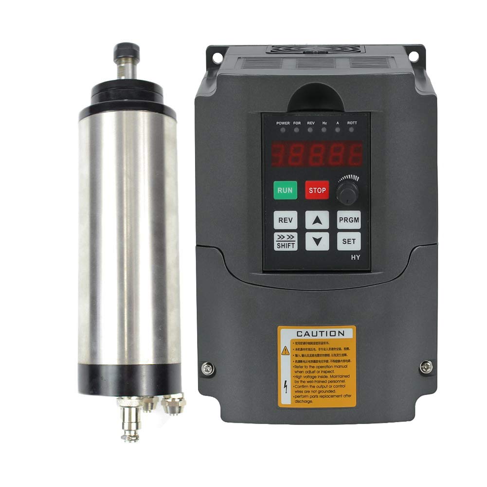 Buy 1.5KW 2HP Spindle Motor and VFD Set, Water Cooled Er11 CNC Spindle ...
