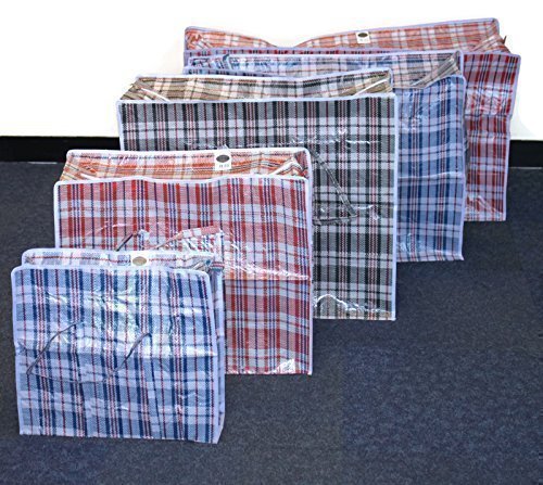 Extra-large Plastic Checkered Storage Laundry Shopping Bags | IUCN Water