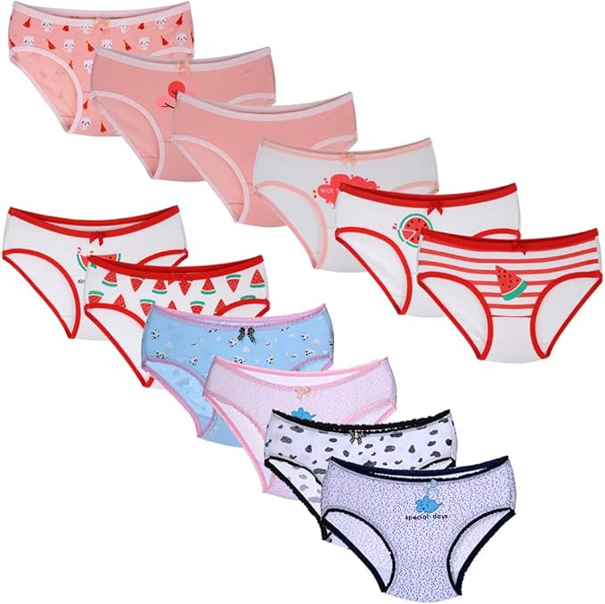 Calosy Mutande di Cotone Assortite per Bambini Mutandine di Cotone per ...