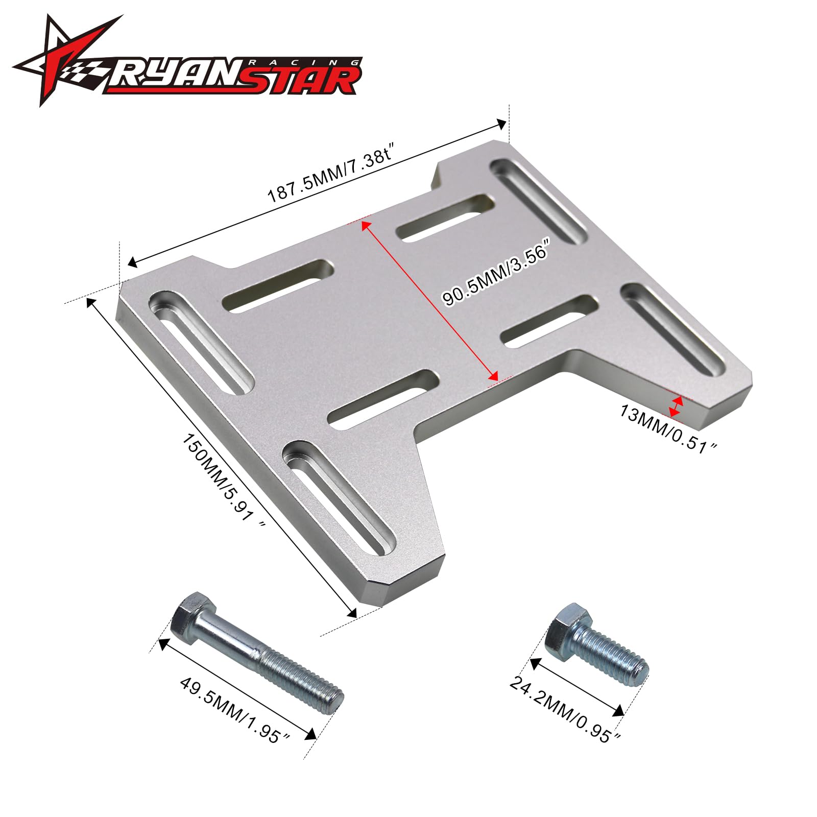 Mua RYANSTAR RACING Motor Engine Mount Adjustable Adapter Bracket Plate ...
