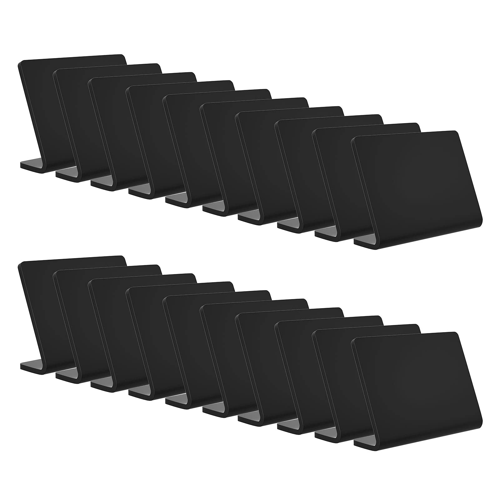 Mua 20 Pack Acrylic Mini Chalkboard Sign for Food, AITEE Black Mini ...