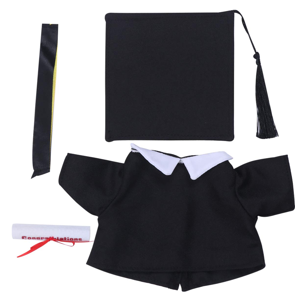 Buy PRETYZOOM Doll Graduation Cap and Gown Teddy Bear Graduation Outfit ...