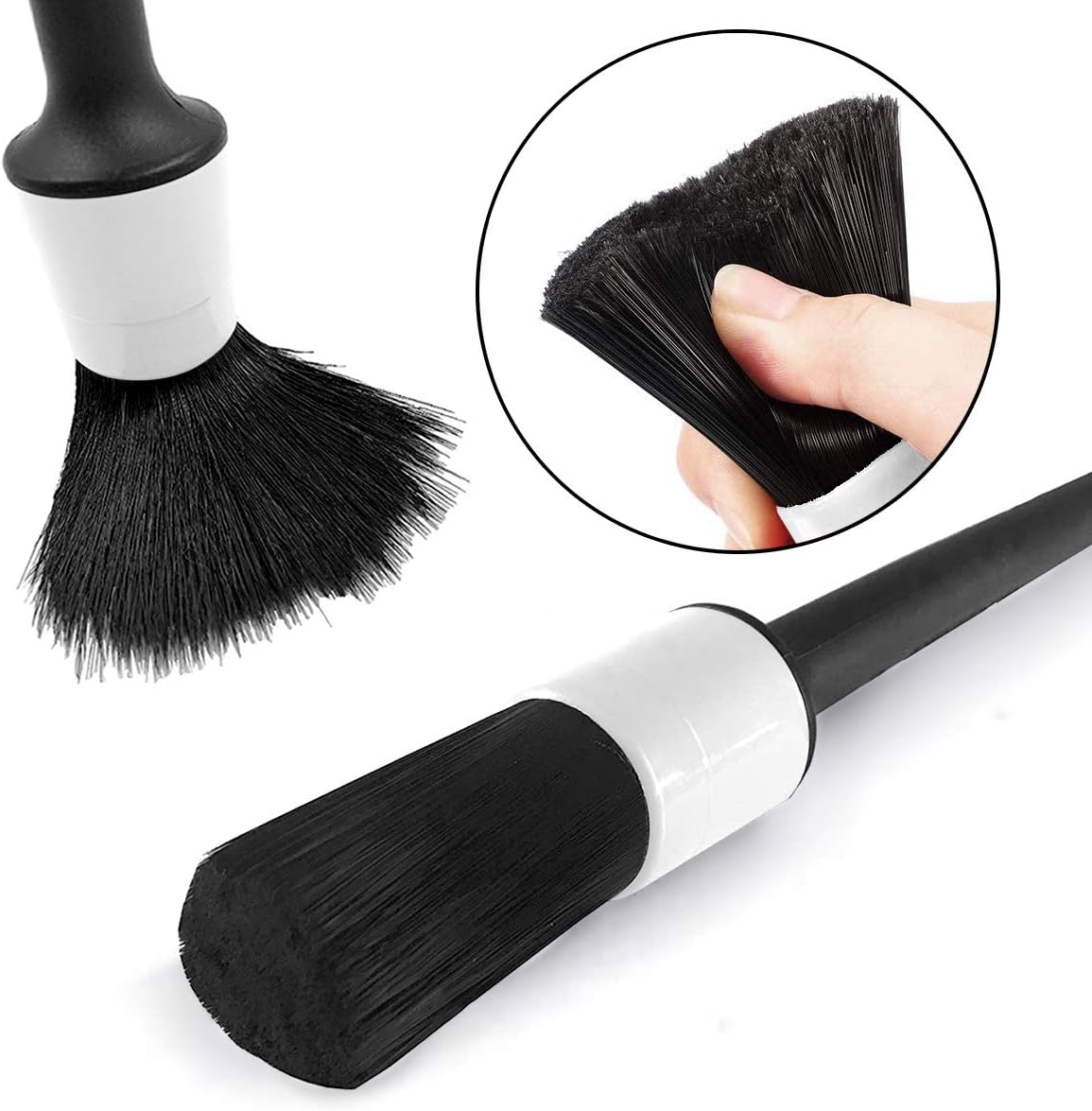 Car Detailing Brushes, 8 Pcs Auto Detailing Brush Set with 5 Detailing ...