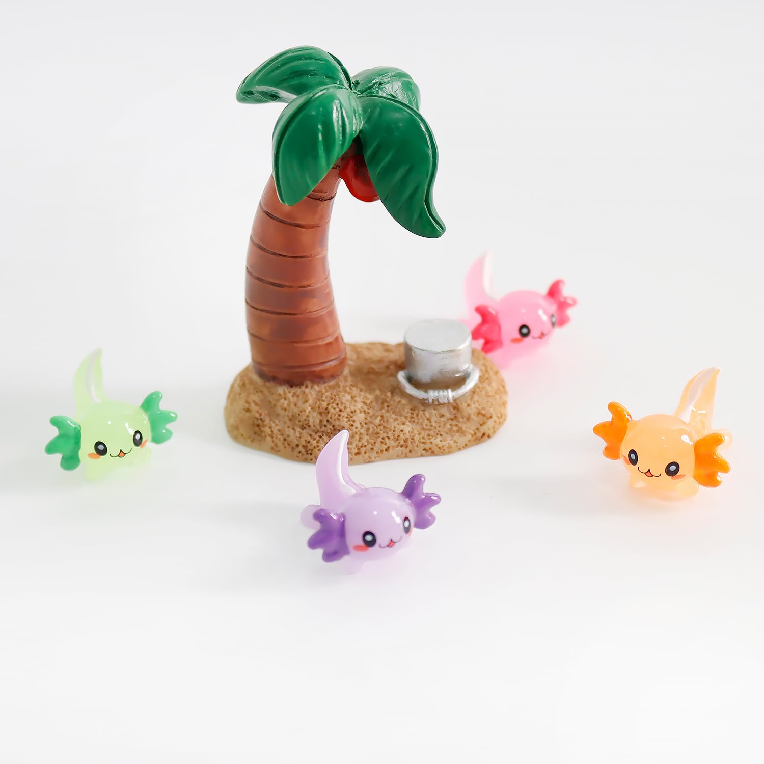 Mua 30PCS Mini Axolotl Colorful Mini Resin Axolotl Figurines Charms ...