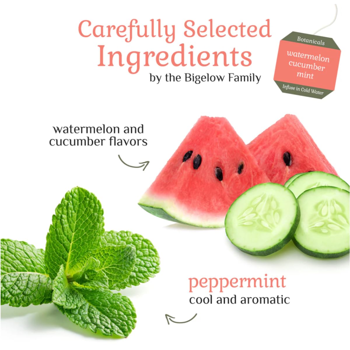 Mua Big-low Botanicals Cold Water Infusion Watermelon Cucumber Mint Tea ...