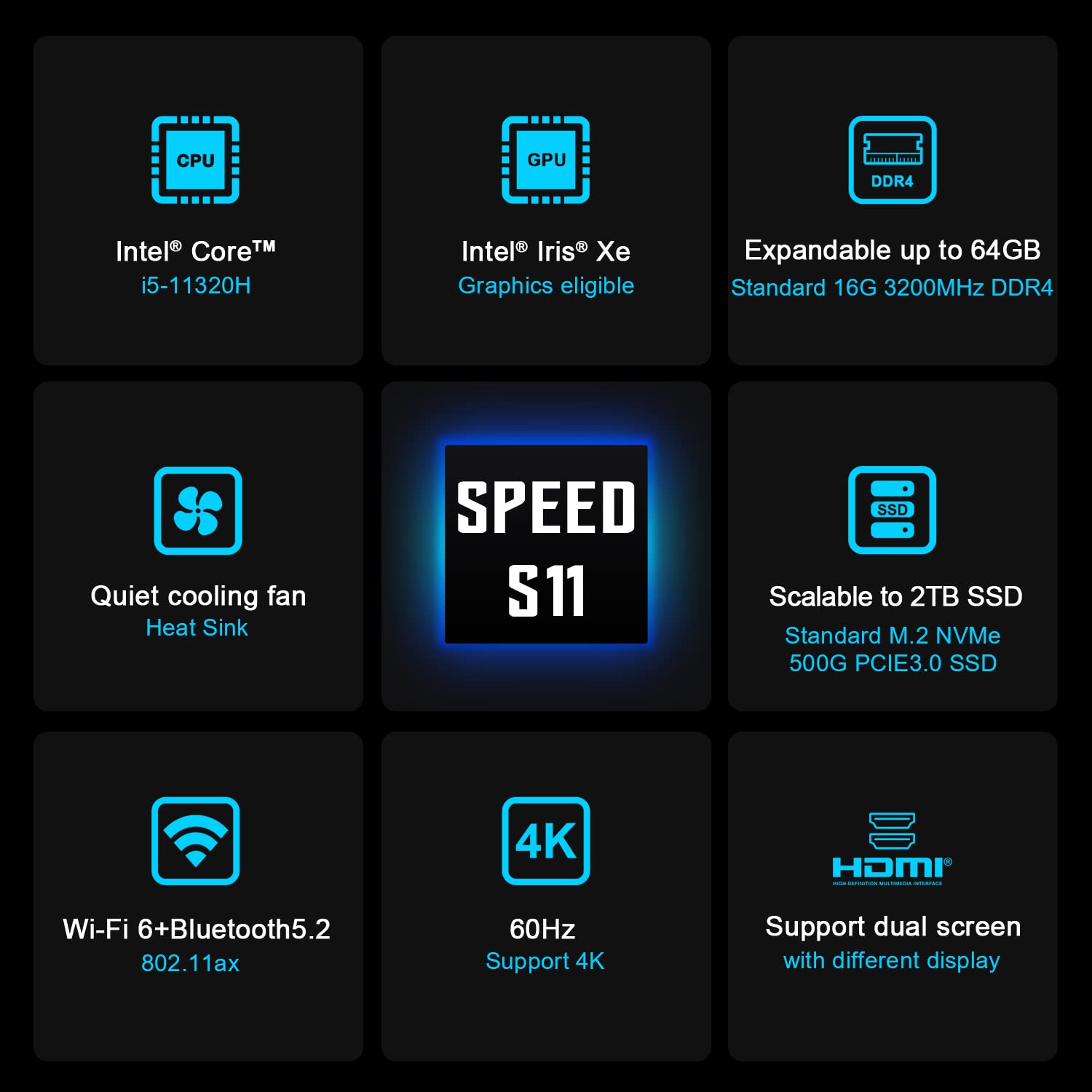 Mua TRIGKEY Core i5 11th Mini PC W11 Pro Desktop PC 11th Gen Intel I5 ...
