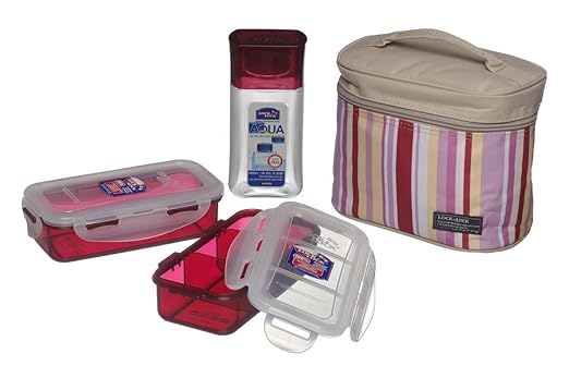 Buy Lock&Lock Rectangular Lunch Box Set with Leak Proof and Locking ...