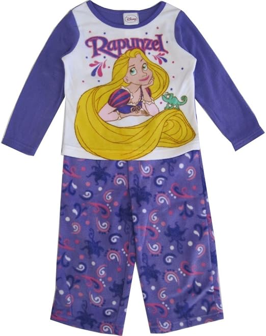 Amazon.com: Disney Little Girls Rapunzel Image Print 2 Pc Pajama Set 2T ...