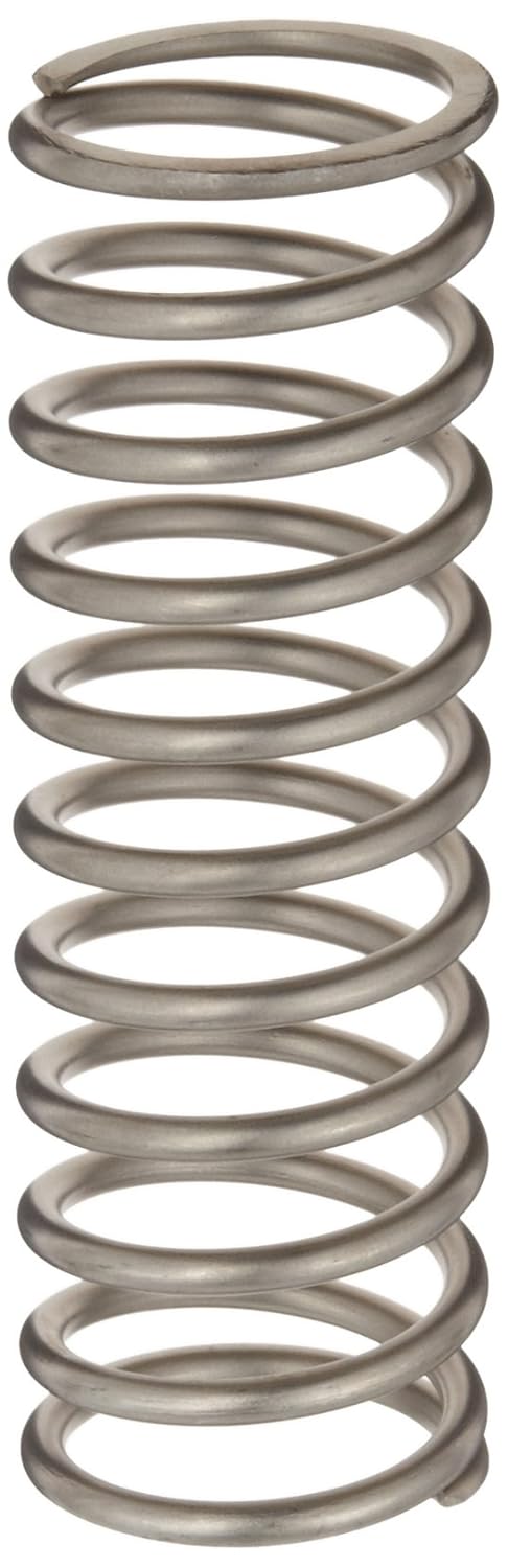 Compression Spring, 302 Stainless Steel, Inch, 1.937" OD, 0.192" Wire ...