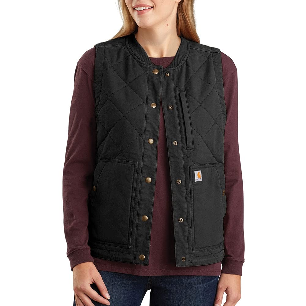 Carhartt Women's Rugged Flex Relaxed Fit Canvas Insulated Rib Collar ...
