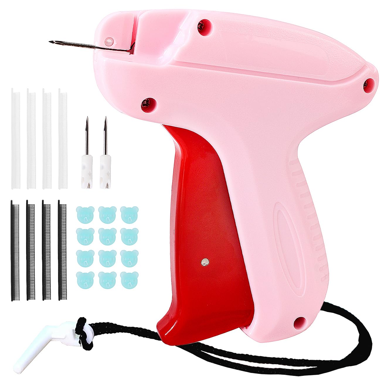Stitchy Mini Stitch Gun With 3 Needles,4000Pcs(2000 White & 2000 Black ...