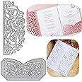 Amazon.com: Metal Flower Wedding Invitation Card Base Border Die Cuts ...