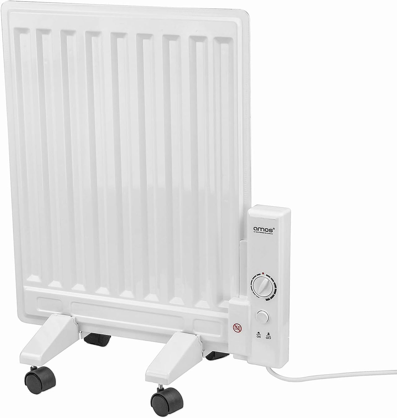 AMOS 400W Oil Filled Panel Radiator with Adjustable Temperature ...