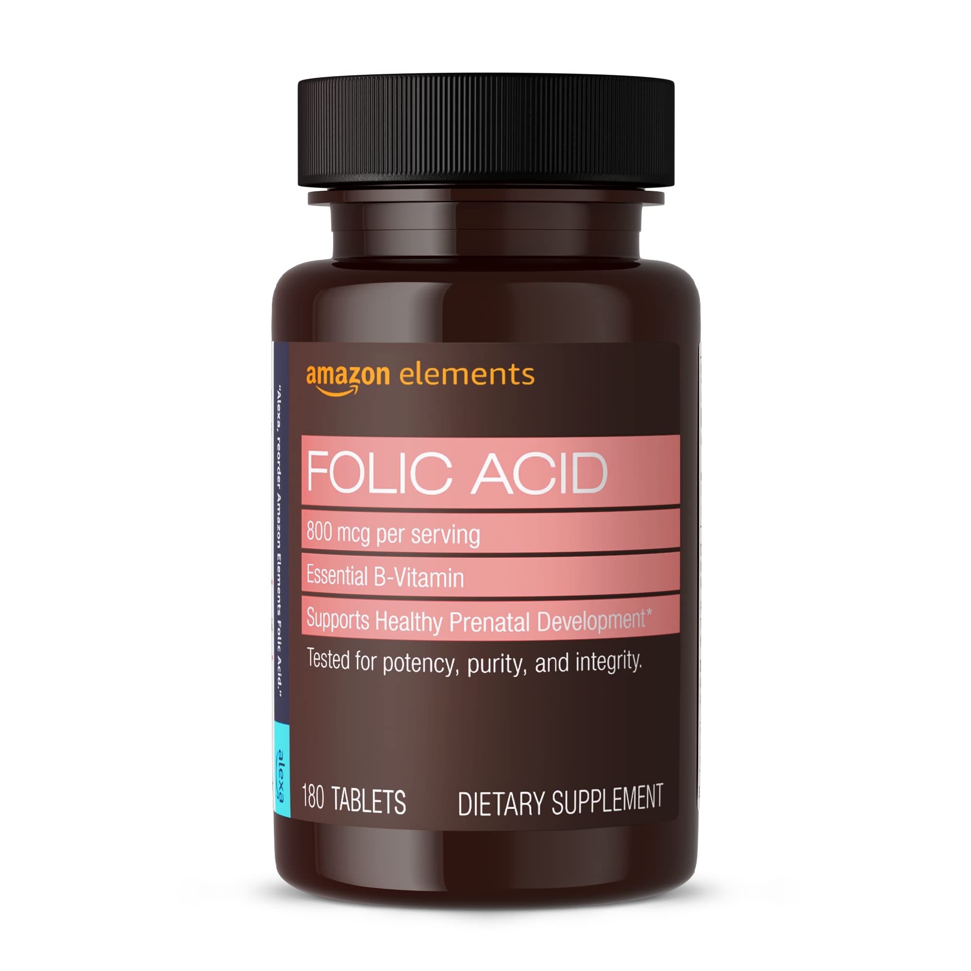 Mua Folic Acid 800 mcg per serving, Tablet, 180 Count, Pack of 1, Women ...