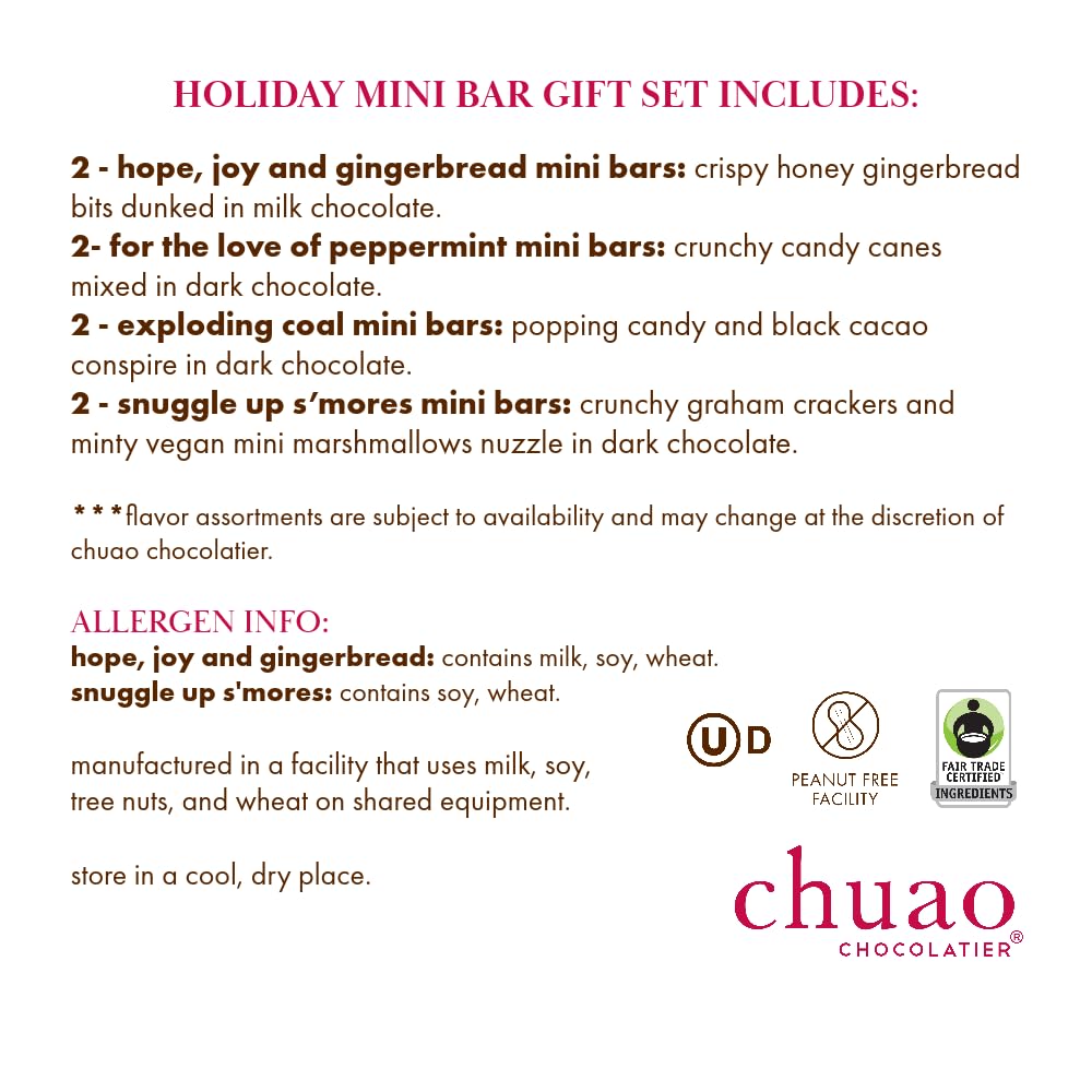 Chuao Chocolatier Chocolate Mini Gift Box | Gourmet Chocolate Assorted ...