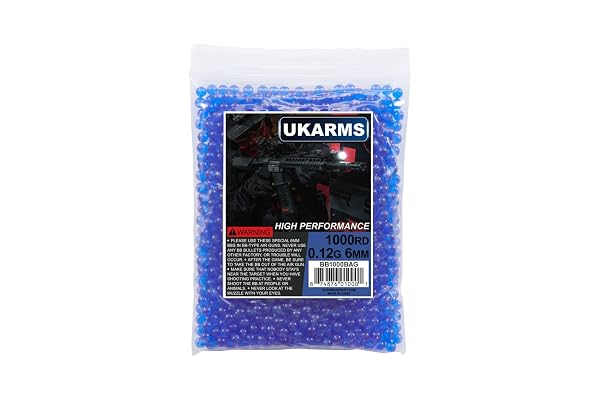 UKARMS 1000 Count 0.12g 6mm BBS Bag Airsoft Pellets-Color Vary ...