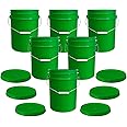 Amazon.com: ePackageSupply 5 Gallon Green Bucket Pail Container with ...