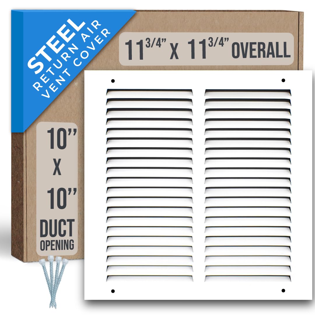 Fits 10x10 Duct Opening | Steel Return Air Grille by Handua | Vent ...