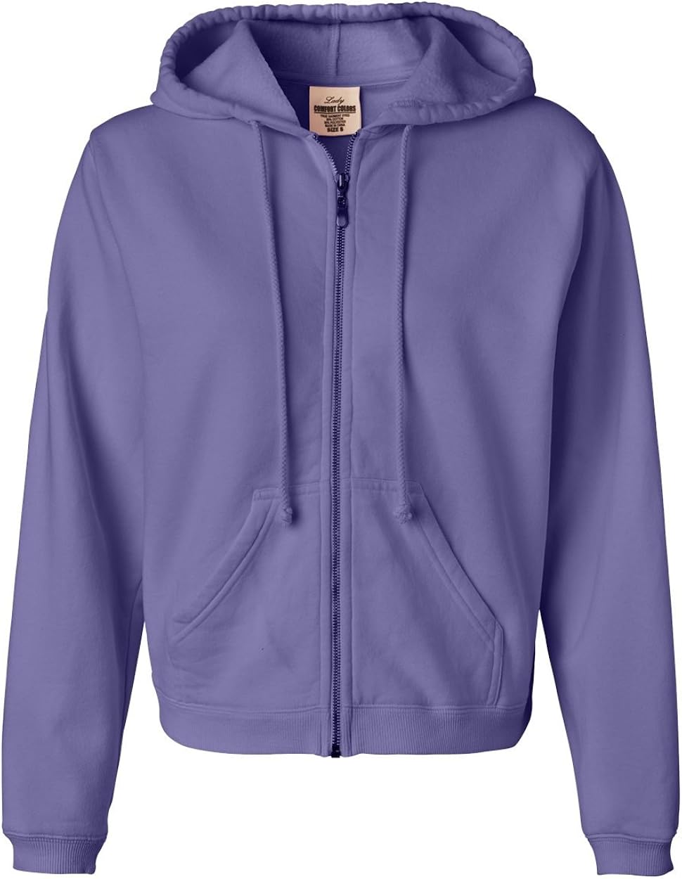 Comfort Colors Ladies Pigment Dyed Full Zip Hooded Sweatshirt 1598 ...