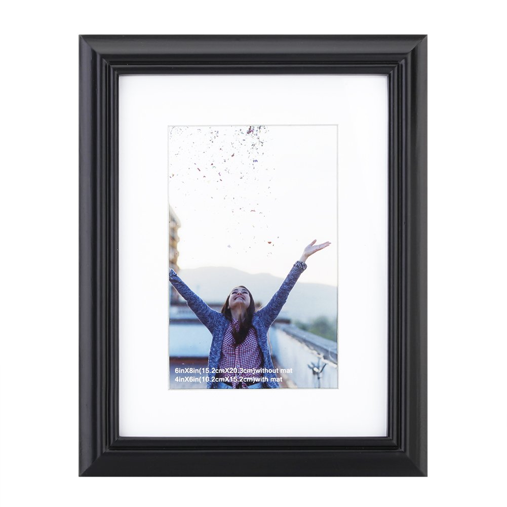 Amazon.com - 6x8 inch Picture Frame Made of Solid Wood and High ...