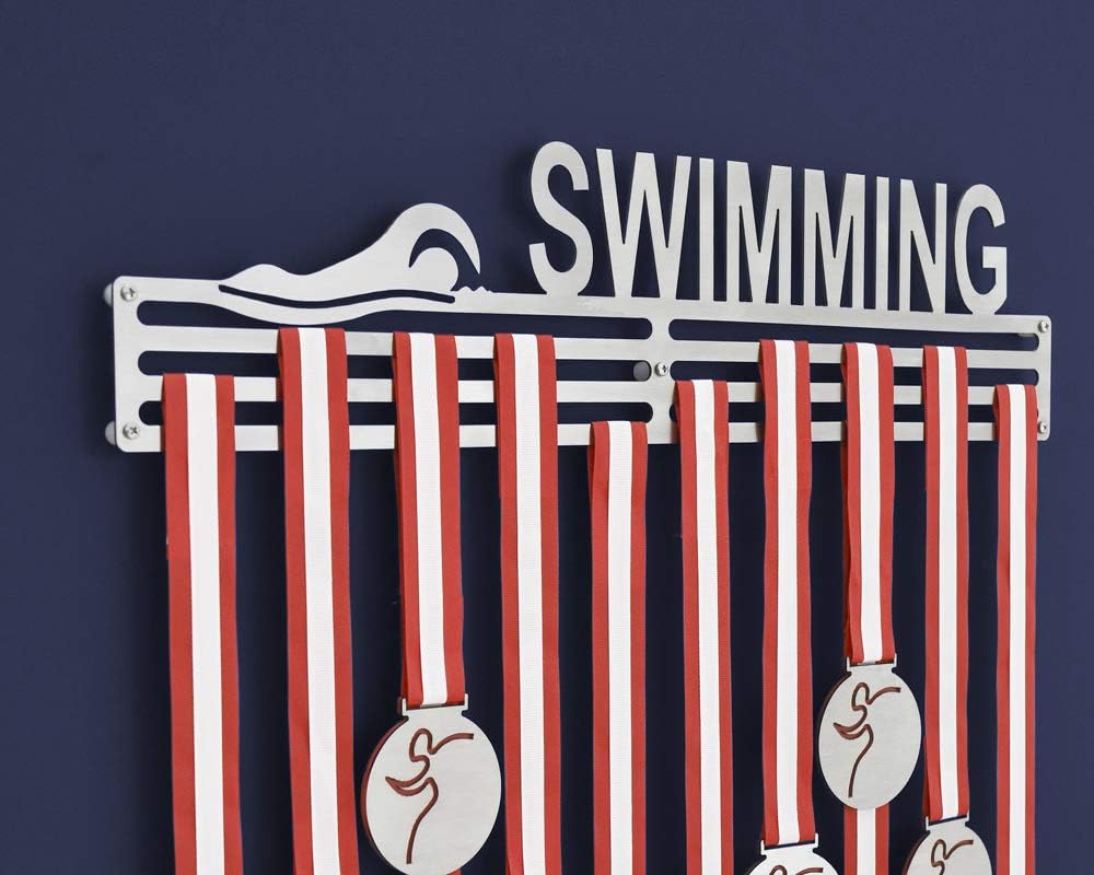 Sport Contour Medal Hanger Holder Display Rack - Swimming medal display ...