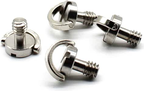 1/4"-20 Tripod D-Ring Screw,LBTODH 4pcs Stainless Steel Tripod Screw Stainless Steel Camera ...