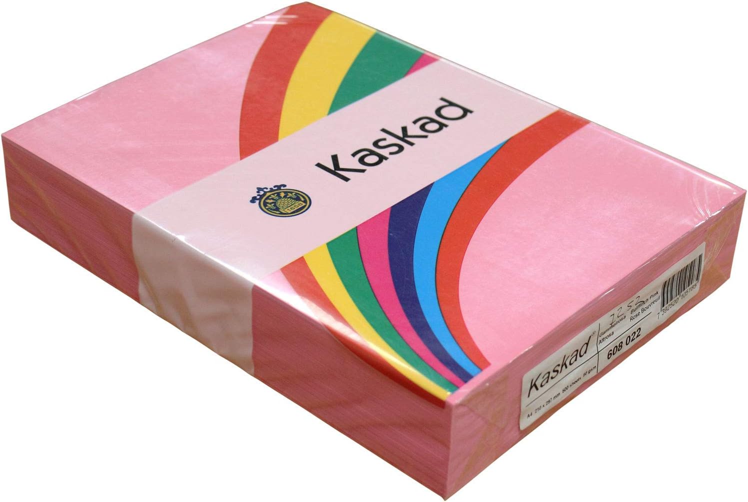 Kaskad A4 Bullfinch Pink Coloured Paper 80gsm - 500 Sheets per Ream ...