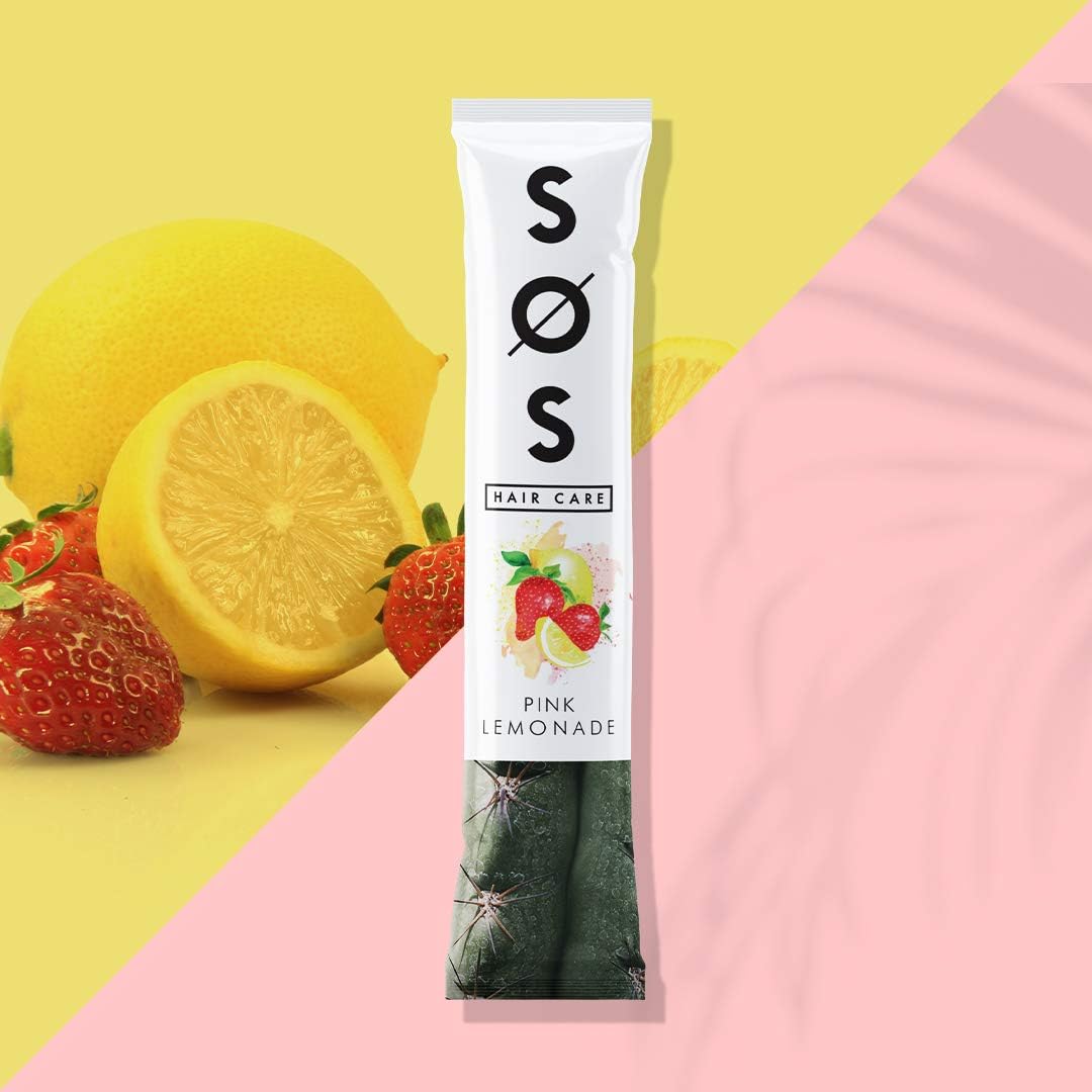 SOS Hair Care – Hair Growth Vitamin Drink – 2 Week Plan; 14 Pink ...