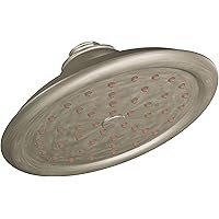 Moen S6310BN ExactTemp 7" One-Function Rainshower Showerhead with ...