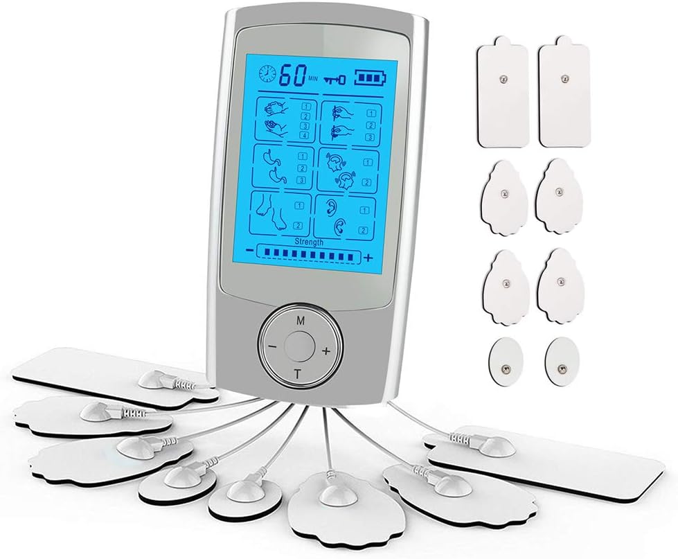 Dual Channel Tens Machine QUIWILL Pain Relief Treatment Machine Full ...