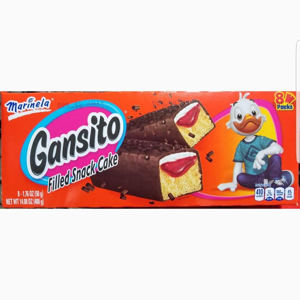 gansito Marinela pastelitos – Snack pasteles – 8 gansitos – 14,1 oz ...
