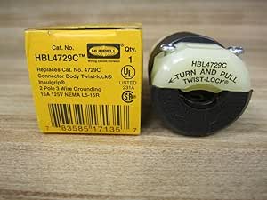 Amazon.com: Hubbell HBL4729C Twist-Lock Connector Body: Home Improvement