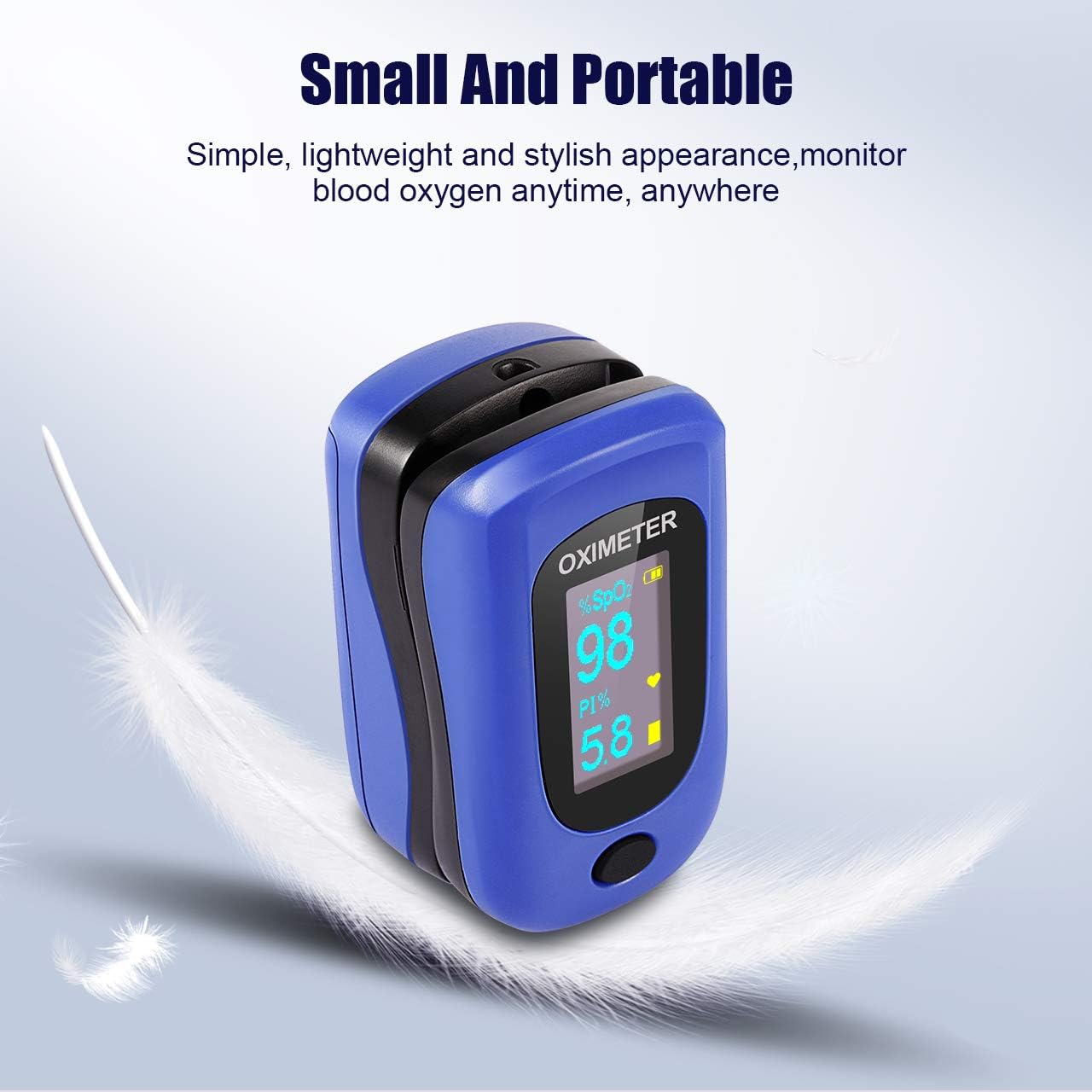 Pulse Oximeter, Oxygen Saturation Monitor Spo2 Fingertip Pulse Oximeter ...