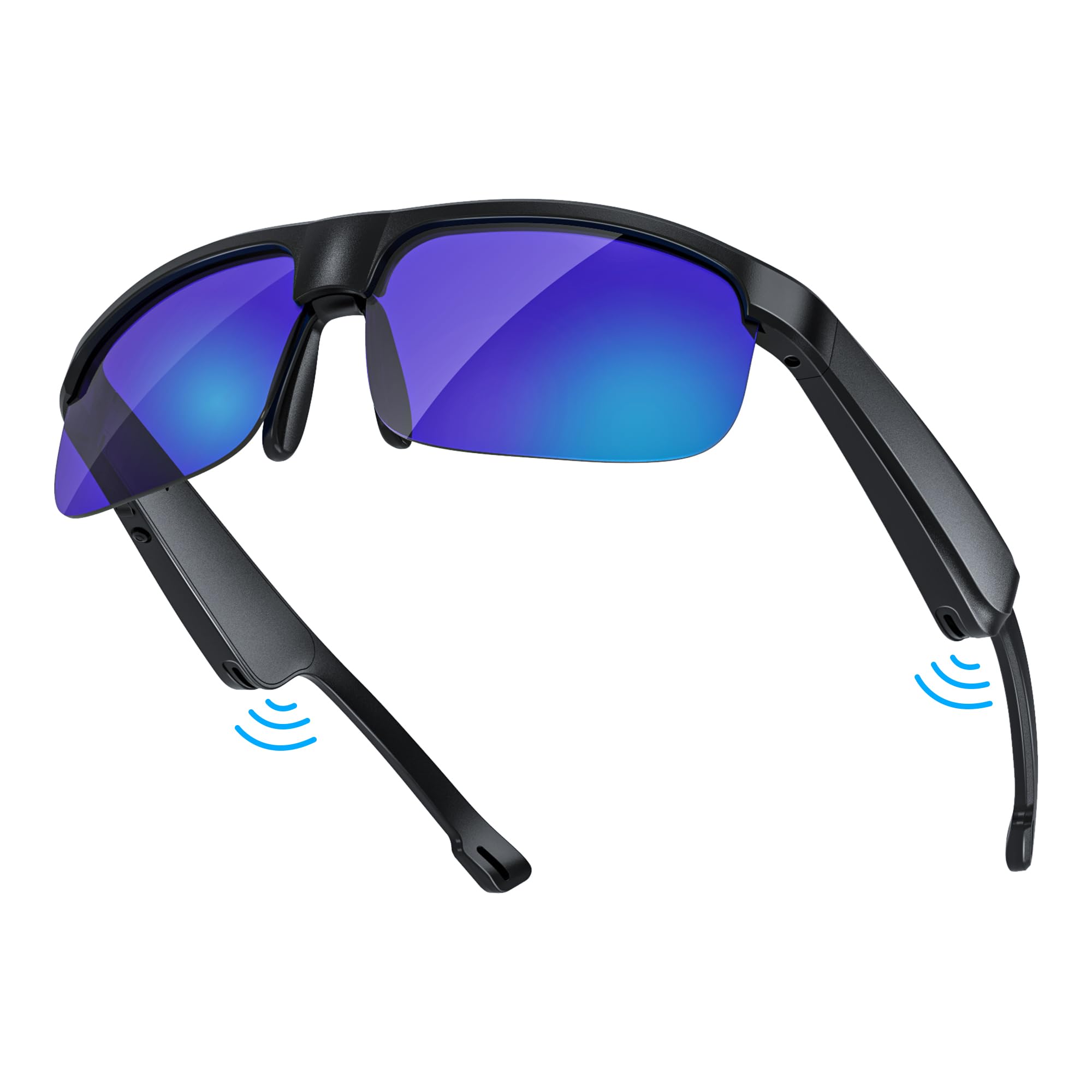LVTEL Smart Glasses, Polarized Bluetooth Sunglasses, Built-in Mic ...