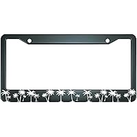 Amazon.com: HOSNYE Palm Tree License Plate Frame Tropical Plants ...