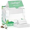 Amazon.com: Disposable Face Towel, Biodegradable Large Dry Face Wipes Facial Towels, for Washing ...
