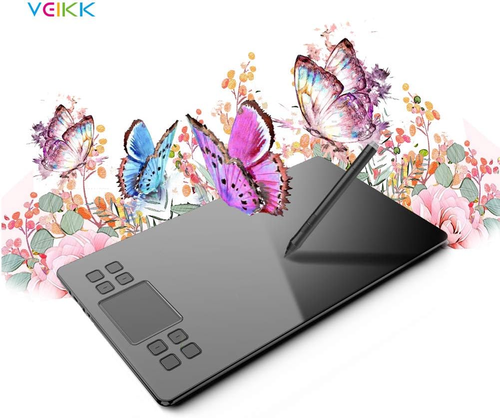 VEIKK Graphics Drawing Tablet A50 Digital Drawing: Amazon.co.uk ...