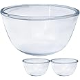 Amazon.com: LERIYUFS 5.5in Glass Bowls, 25 OZ Kitchen Glass Nesting ...