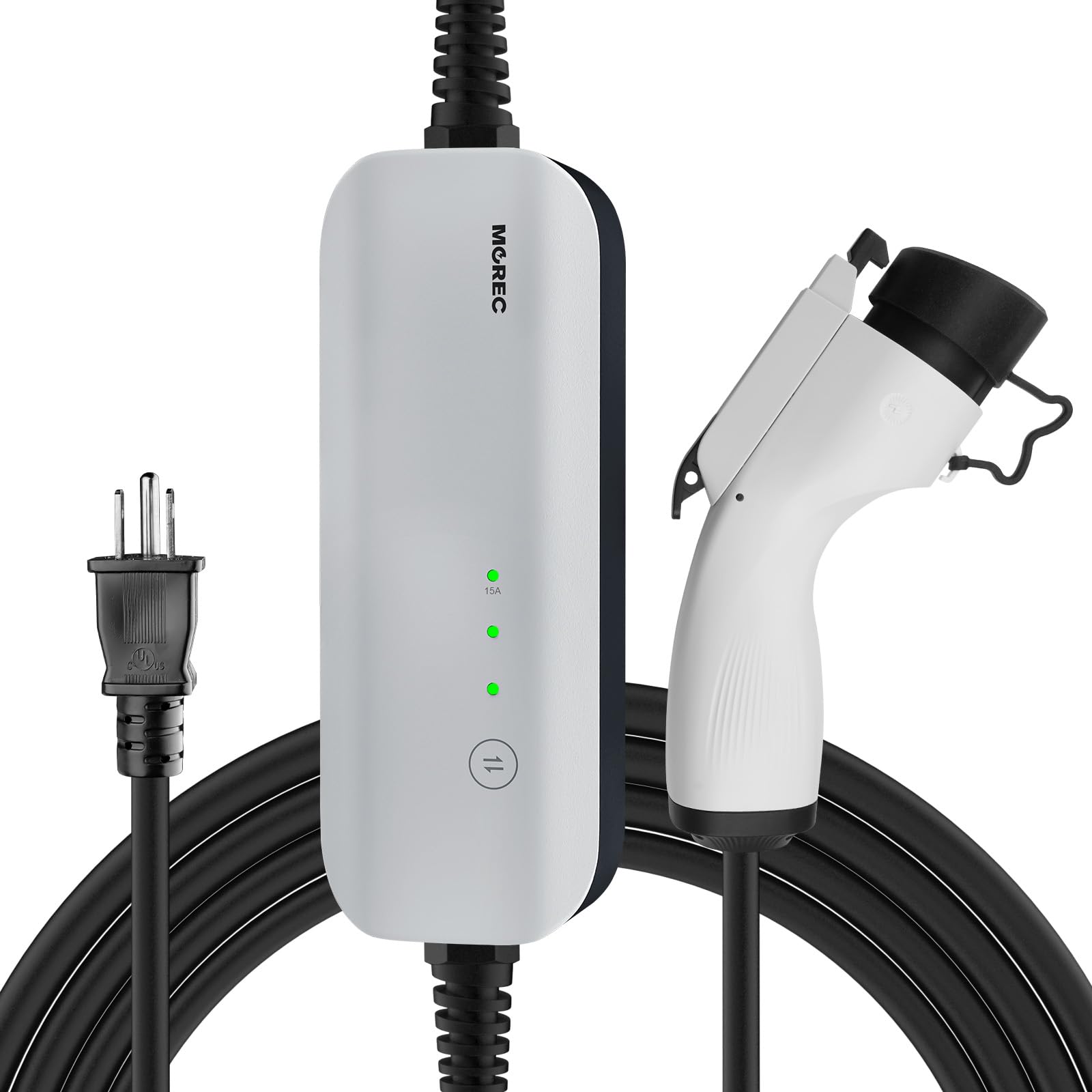 Morec EV Charger Level 1 15A 110V Portable Electric Car Charger NEMA5 ...