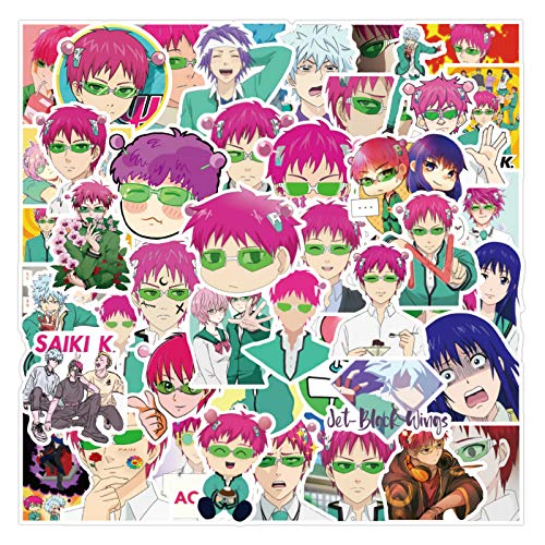 Buy 50Pcs Anime The Disastrous Life of Saiki K Stickers Saiki Kusuo ...
