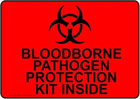 Amazon.com : Bloodborne Pathogen Protection Kit Inside Sign NHE-18581 ...