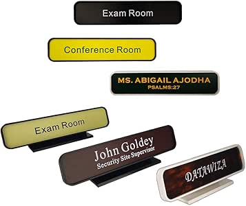 Amazon.com : Personalized Architectural Name Plates, Office Nameplates ...
