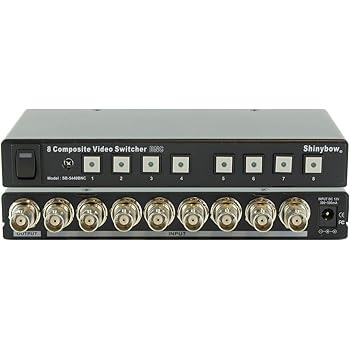 Amazon.com: BNC Manual Switch BOX Composite Audio,video CCTV Camera ...