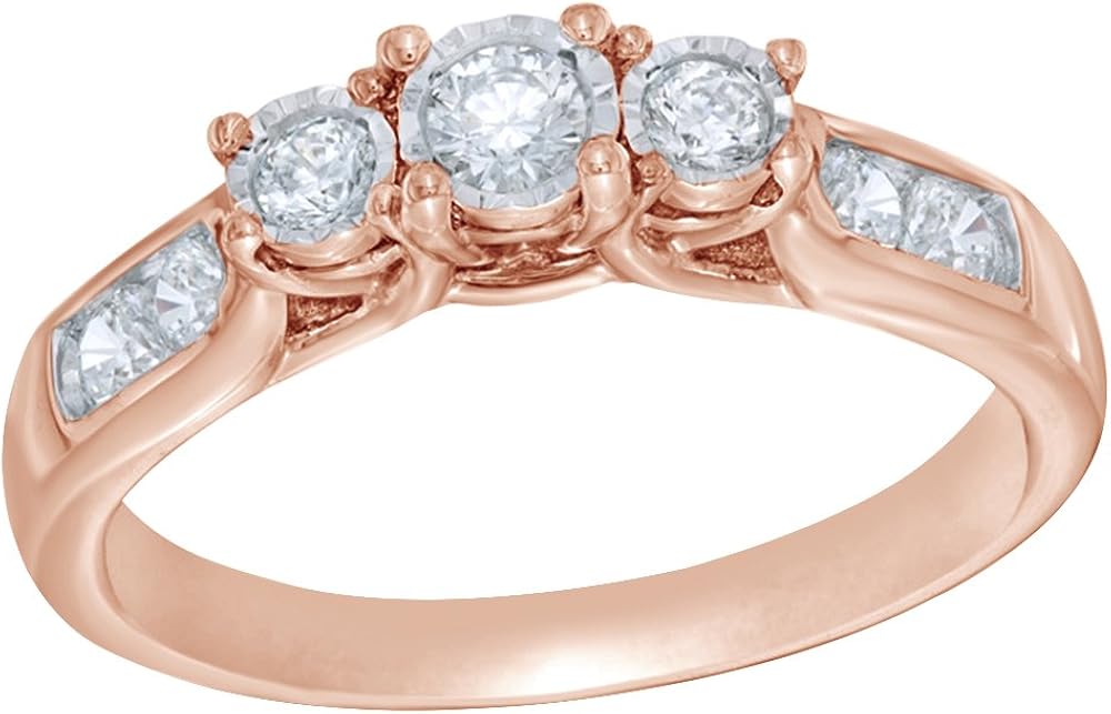 Wei Nat rlicher Diamant Engagement Ring In 10 Ct Solid Gold 0 5 Karat Wei Nat rlicher Diamant Engagement Ring In 10 Ct Solid Gold 0 5 Karat