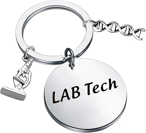 LQRI LAB Tech Jewelry Laboratory Technician Gift LAB Tech Keychain LAB ...